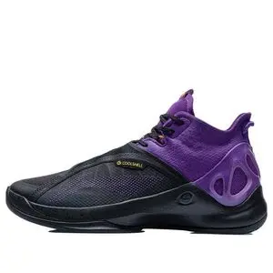 LI-NING Original Voit High Top Basketball Shoes - Black/purple