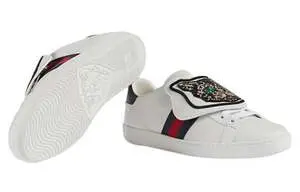 Gucci Ace "cat" Sneakers - White/multi-color