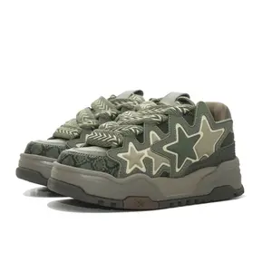 KAALIXTO Skateboarding Low Sneakers With Star Detailing