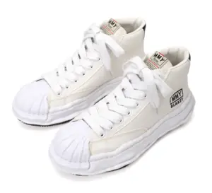 Mihara Yasuhiro Blakey Og Sole Canvas High-top Sneakers - White/black
