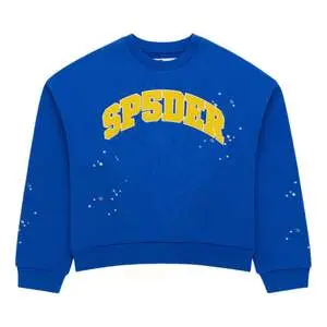 SP5DER Varsity Web Crewneck - Blue