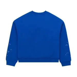SP5DER Varsity Web Crewneck - Blue