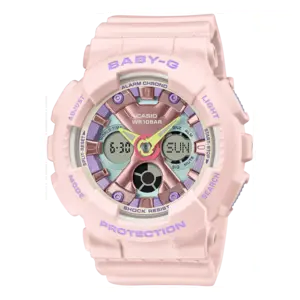 Casio Baby-g Ba-130pm-4apr Shockproof Water Resistant Watch - Pink