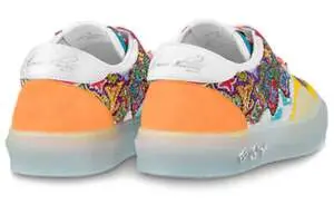 LOUIS VUITTON Ollie Suede Sequin Monogram Sneakers - Yellow/multi-color
