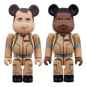 BE@RBRICK Ghostbusters Peter Venkman/winston Zeddemore 100% Figure - Default Color