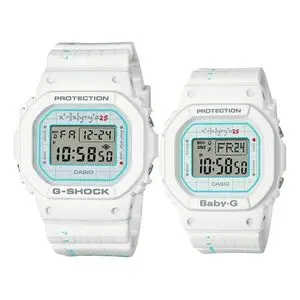Casio G-shock Digital Pair - White
