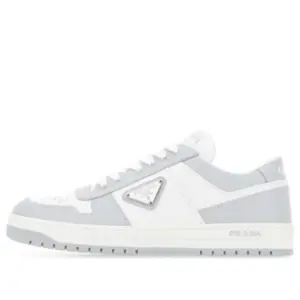 Prada PRADA Downtown Leather Sneakers White/grey