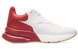 Alexander McQueen Oversized Sneakers - White/red
