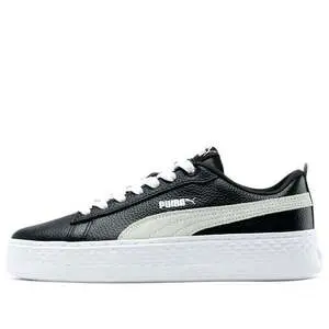 PUMA Smash Platform Leather Sneakers - Black