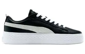PUMA Smash Platform Leather Sneakers - Black