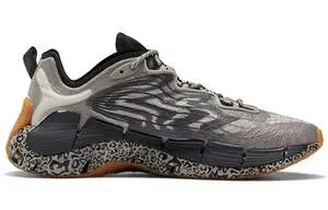REEBOK Zig Kinetica 2 Animal Print Athletic Sneakers - Grey