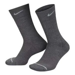 Nike Everyday Wool Cushioned Crew Socks 2 Pairs - Grey/beige