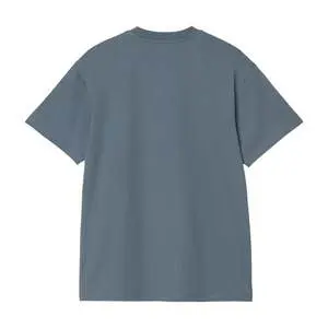 Carhartt Work In Progress American Script Short Sleeve T-shirt - Blue