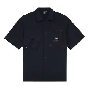 NEW BALANCE Logo Short-sleeve Shirt Asia Sizing - Black