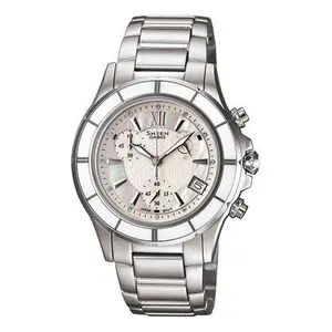 Casio Sheen Stainless Steel Analog Watch - White
