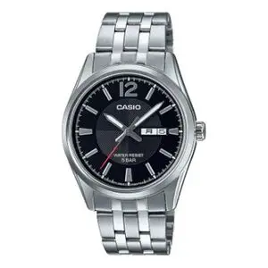 Casio Analog Quartz Watch With Stainless Steel Strap - Black
