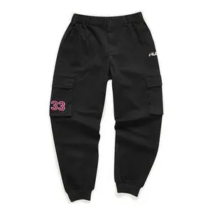 FILA FUSION Casual Knitted Trousers - Dark Black