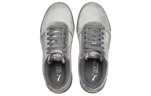 PUMA Carina Velvet Low Top Sneakers - Grey/silver