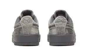PUMA Carina Velvet Low Top Sneakers - Grey/silver