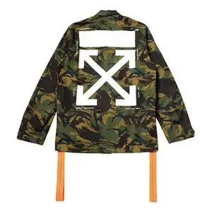 Off-White Camouflage Arrows Patch Jacket - Green