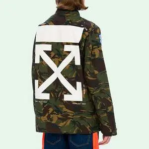 Off-White Camouflage Arrows Patch Jacket