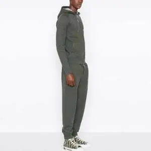 Dior Cashmere Blend Knit Hooded Zip-up Jacket - Tan
