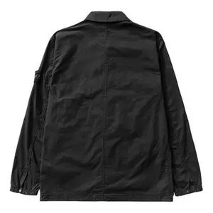 Stone Island Cotton Zip-up Overshirt - Black