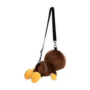 A BATHING APE Baby Milo Plush Crossbody Bag - Brown