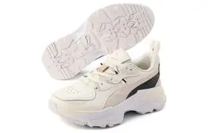 PUMA Orchid X Ameri "warm White Black" Lace Up Sneakers