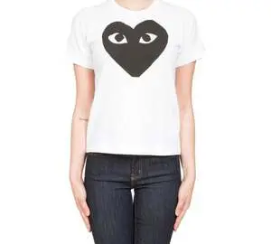 Play Comme Des Garcon Black Heart Logo T-shirt