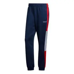 Adidas Originals Classics Tp Causual Sports Stripe Ankle Banded Long Pant Male - Blue