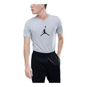 JORDAN 23/7 Logo T-shirt 'grey - Grey/black