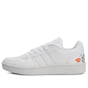 Adidas Hoops 2.0 Embroidered Sneakers - White