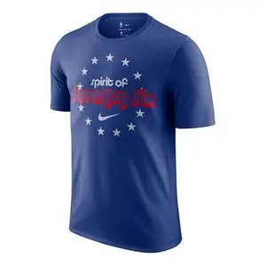 Nike Philadelphia 76ers Edition Short Sleeve Tee - Blue