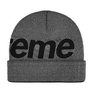 Supreme Studded Knockout Big Logo Beanie - Black