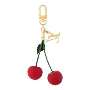 LOUIS VUITTON X Takashi Murakami Cherry Bag Charm In Gold-tone Metal - Multi-color