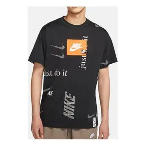 Nike Pattern Short Sleeve Tee - Black
