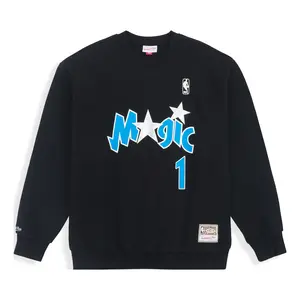 Mitchell & Ness X Nba Orlando Magic "tracy Mcgrady 1" Sweatshirt - Black