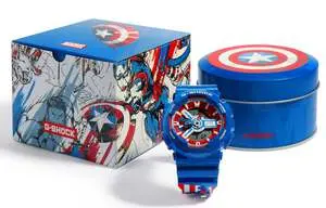 Casio G-shock Analog-digital Watch - Redbluewhite