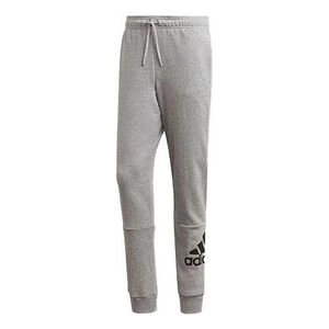 Adidas Logo Printing Bundle Feet Sports Pants Version - Gray