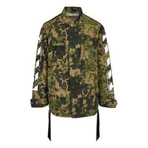 Off-White Camouflage Field Jacket - Green