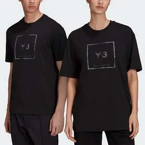 Adidas Y-3 Ss21 Short Sleeve T-shirt With Reflective Square Logo
