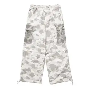 A BATHING APE X Clot Camo Detachable Cargo Pants - White