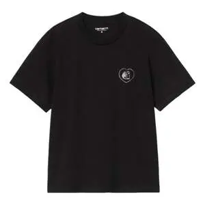 Carhartt Work In Progress Short Sleeve T-shirt With Heart Detail - Black