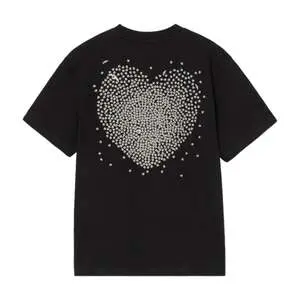 Carhartt Work In Progress Short Sleeve T-shirt With Heart Detail - Black