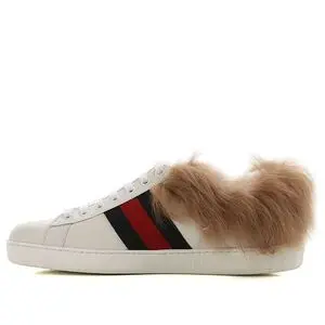 Gucci Ace Wool Embroidered Bee Sneakers - White/black/red