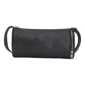Adidas Y-3 Leather Barrel Bag - Black