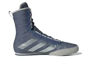 Adidas Box Hog 4 High Top Sneakers - Gray/blue