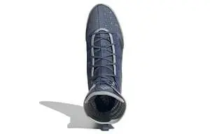 Adidas Box Hog 4 High Top Sneakers - Gray/blue