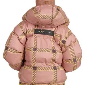 Adidas Puffer Jacket With Checked Print